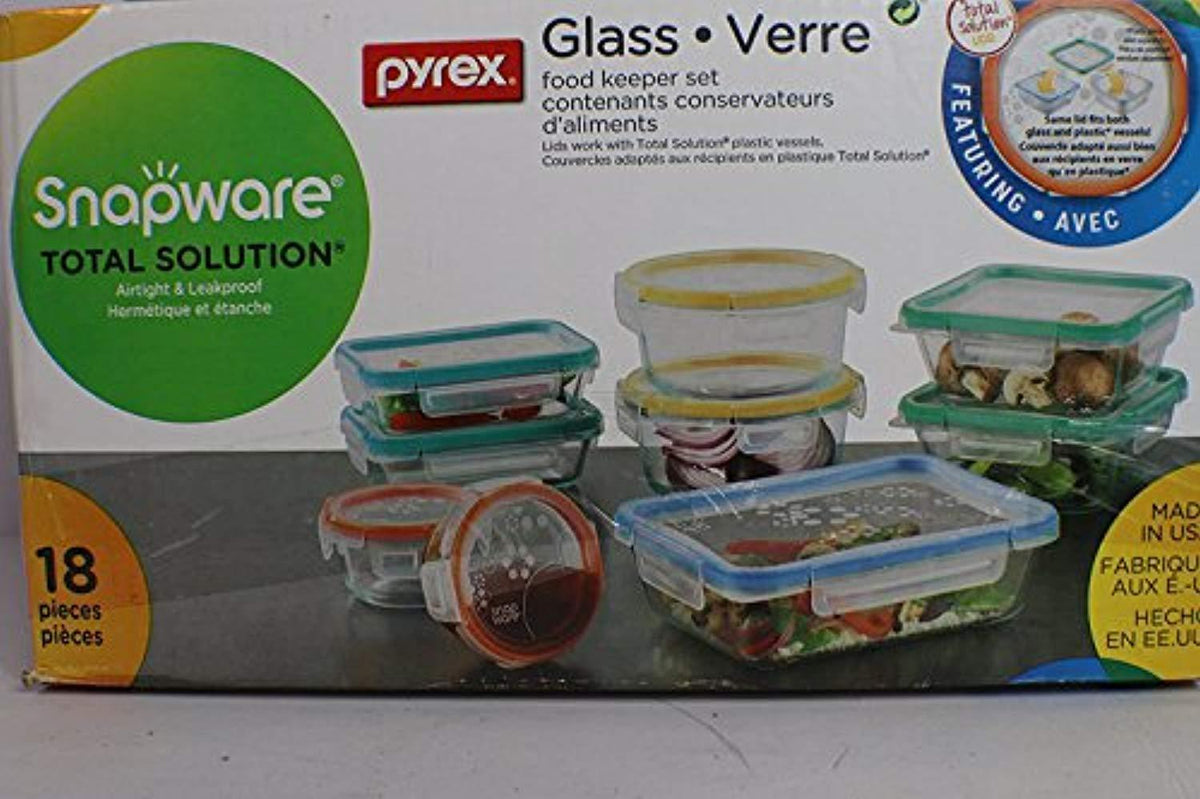 Snapware Total Solutions 18 piece Glass Containers – US Home Gear LLC