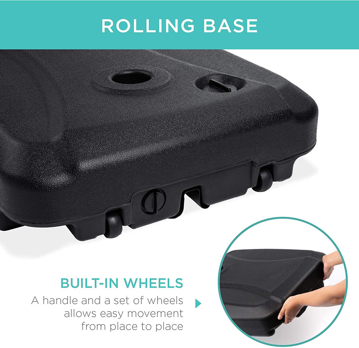 Nature's Blossom Best Choice Products Fillable Heavy-Duty Mobile Offse ...